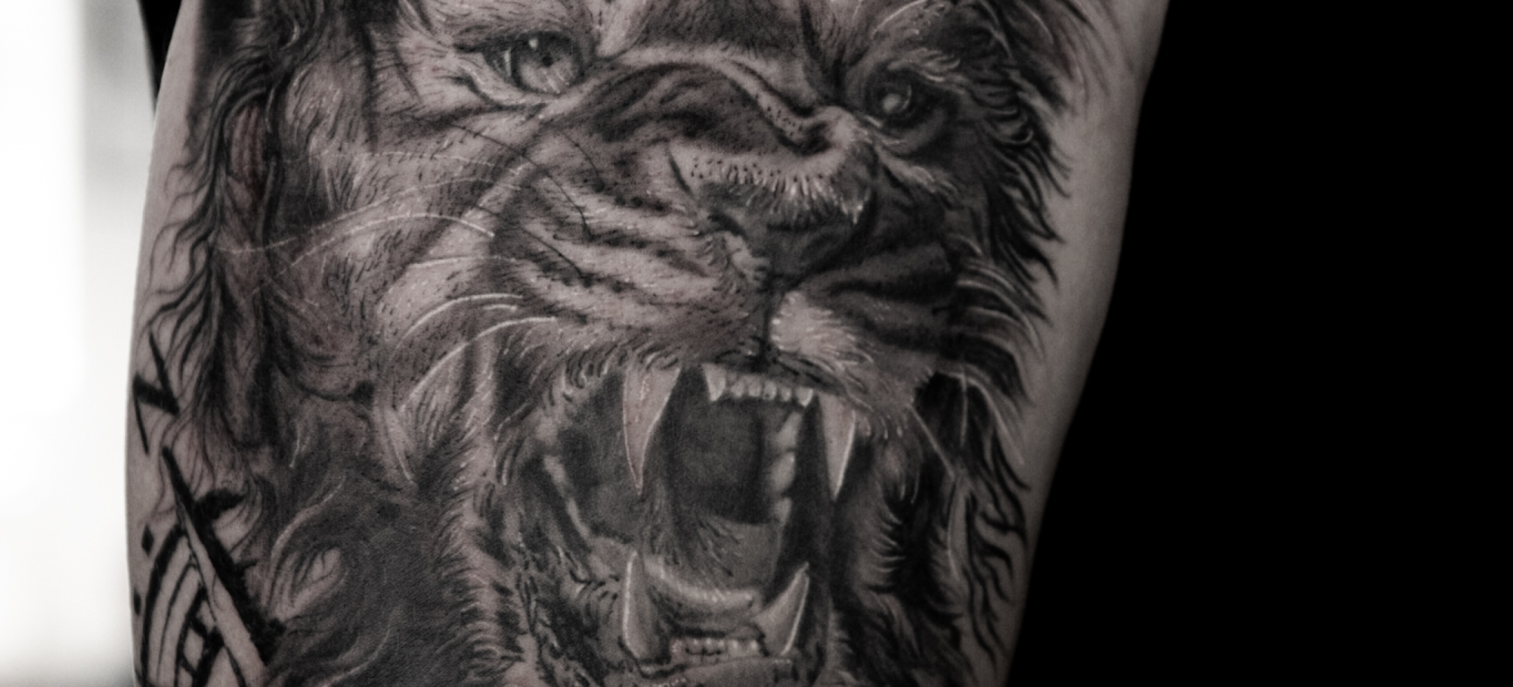 Realistic lion tattoo - Bunker Tattoo - Quality tattoos
